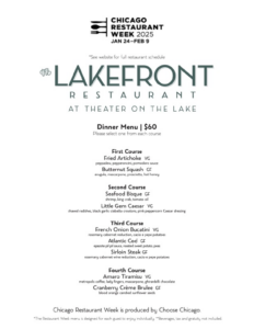 Lakefront Restaurant Menu | UMaine Alumni Association